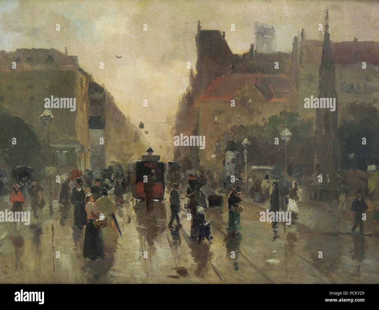 Aleksander Gierymski - Fragment miasta Stock Photo - Alamy