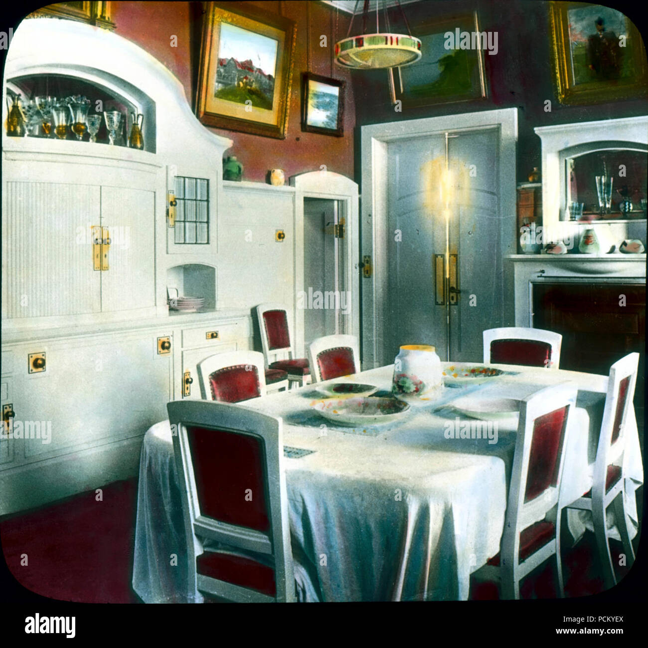 Alexander Palace interior - Dining room Stock Photo - Alamy