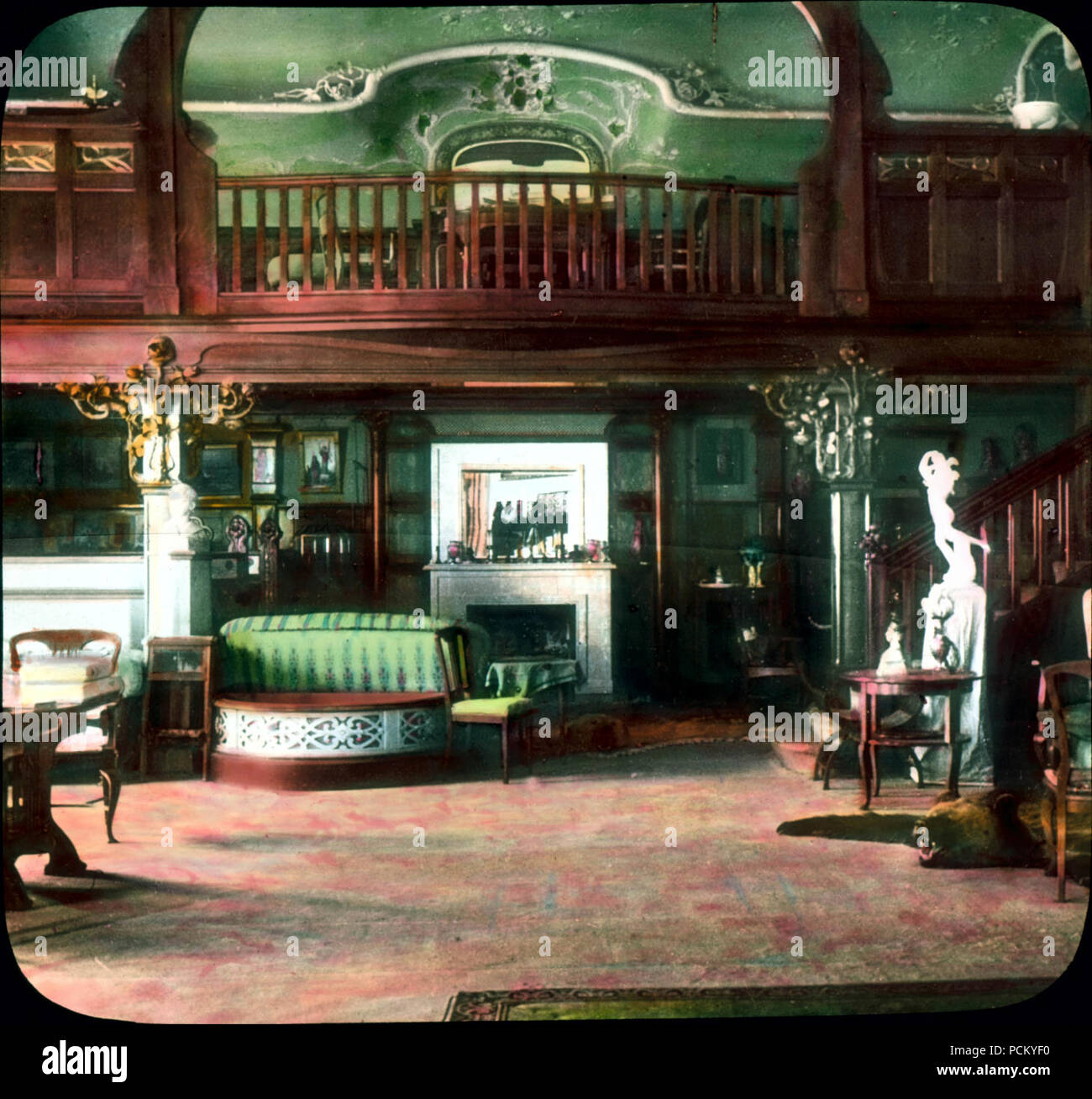 Alexander Palace interior - Maple Room Stock Photo - Alamy