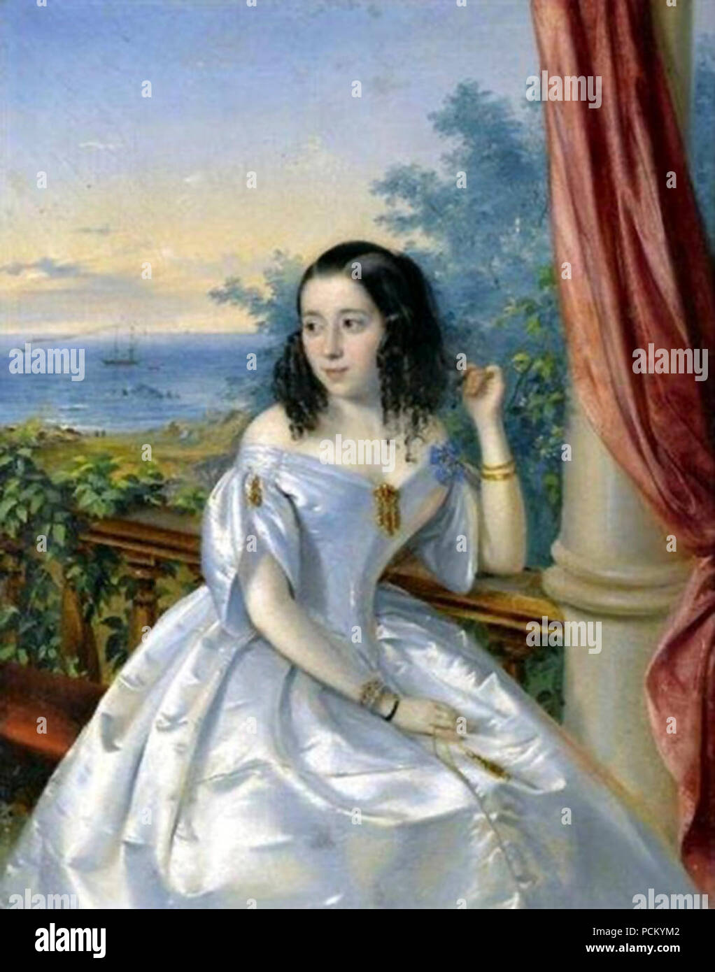 Alexandra Fedorvna's lady in waiting by C.T.von Neff Stock Photo - Alamy