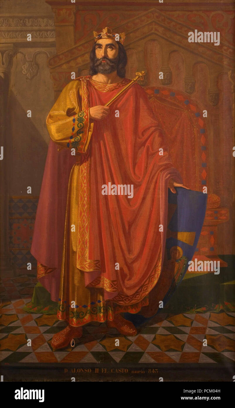 Alfonso II el Casto, rey de Asturias (Museo del Prado Stock Photo - Alamy