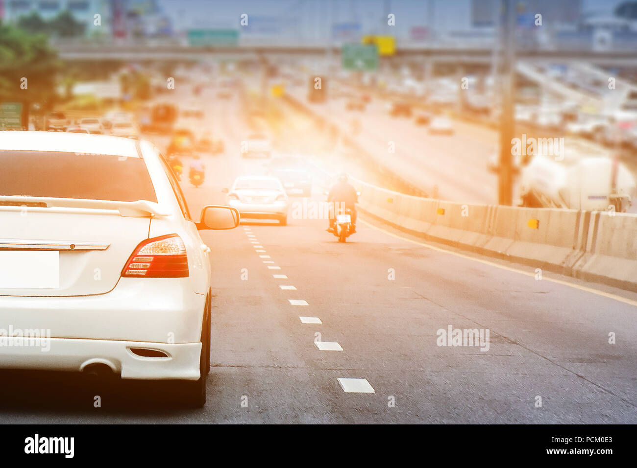 Car driving on high way road,Car a lot on the road Stock Photo - Alamy