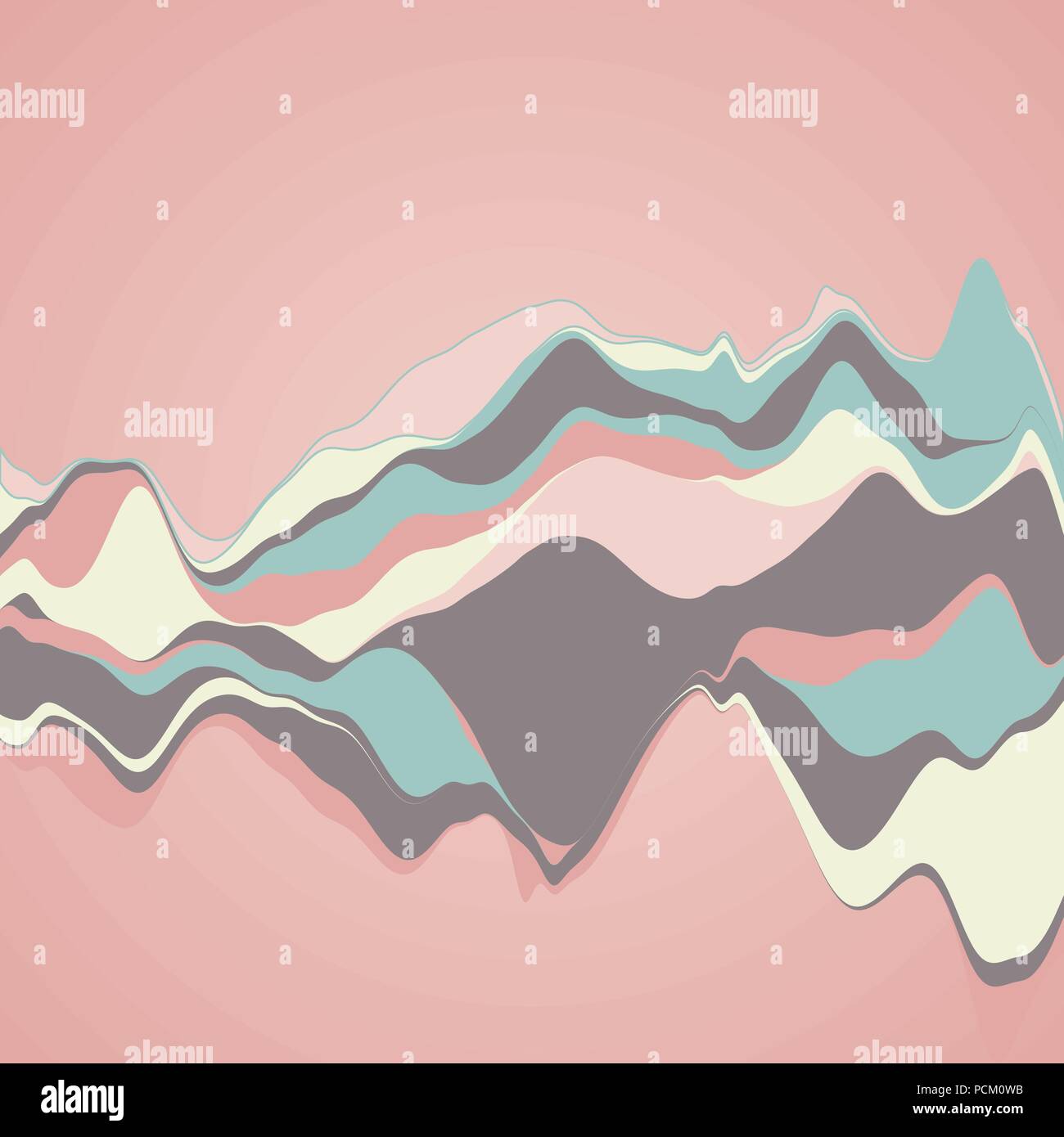 Big data visualization. Streamgraph. Futuristic infographic. Inf Stock ...
