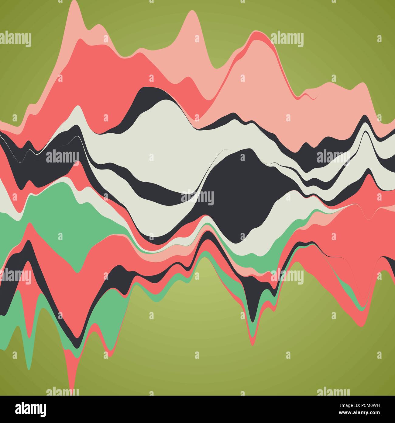 Big data visualization. Streamgraph. Futuristic infographic. Inf Stock ...