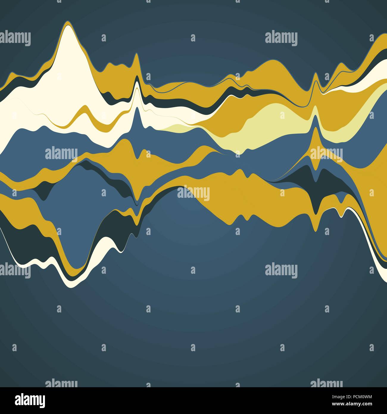 Big data visualization. Streamgraph. Futuristic infographic. Inf Stock ...
