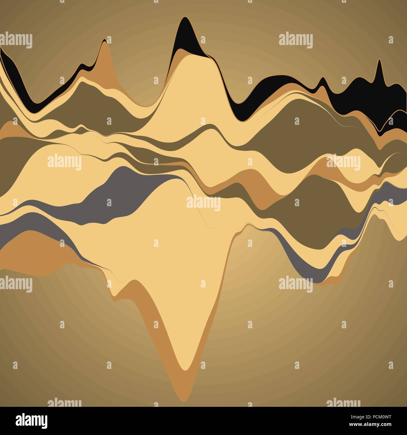 Big data visualization. Streamgraph. Futuristic infographic. Inf Stock ...