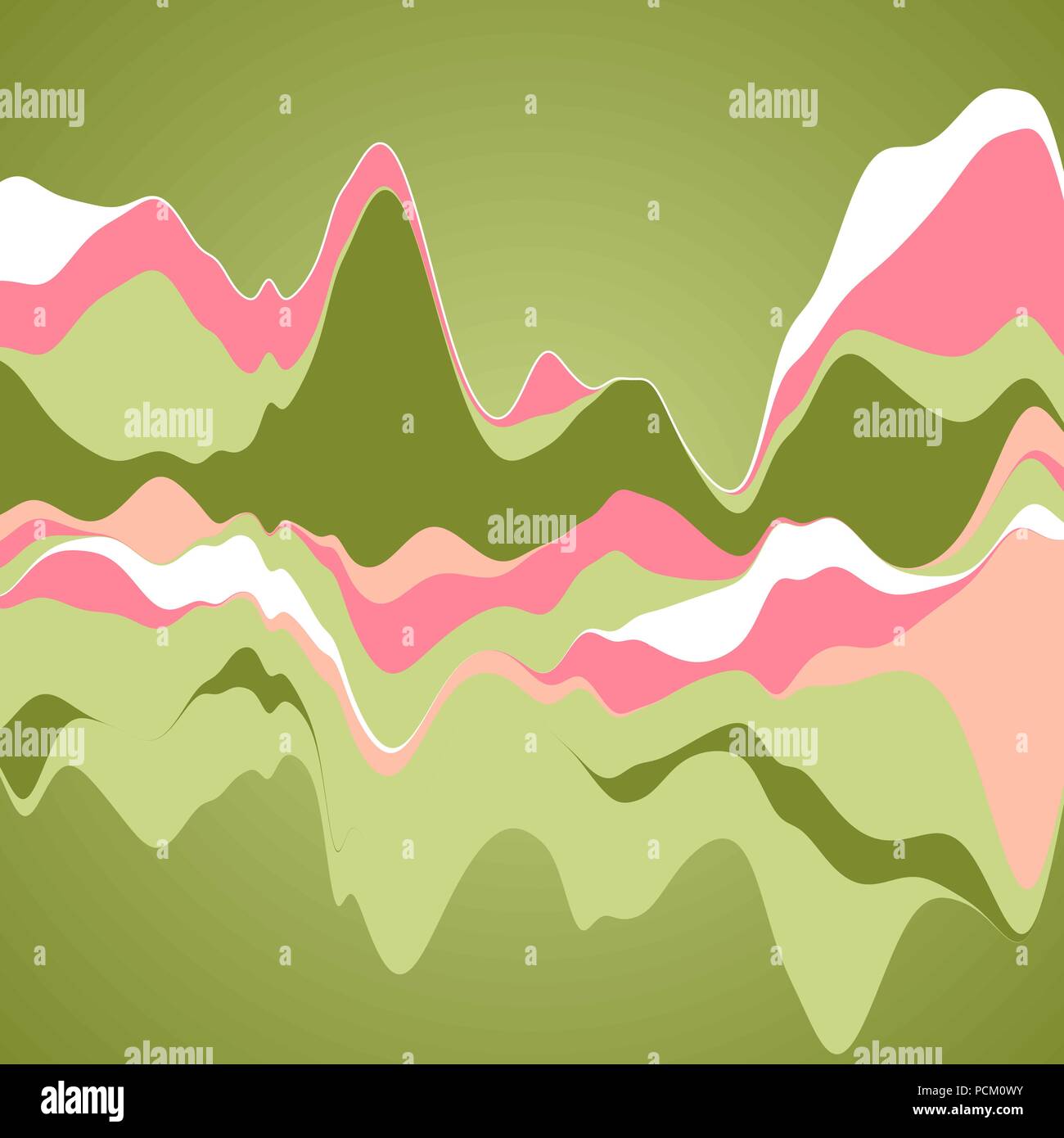 Big data visualization. Streamgraph. Futuristic infographic. Inf Stock ...