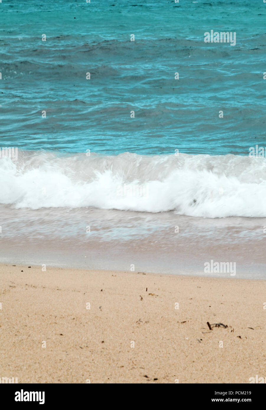 wave of the sea on the sand beach Stock Photo - Alamy