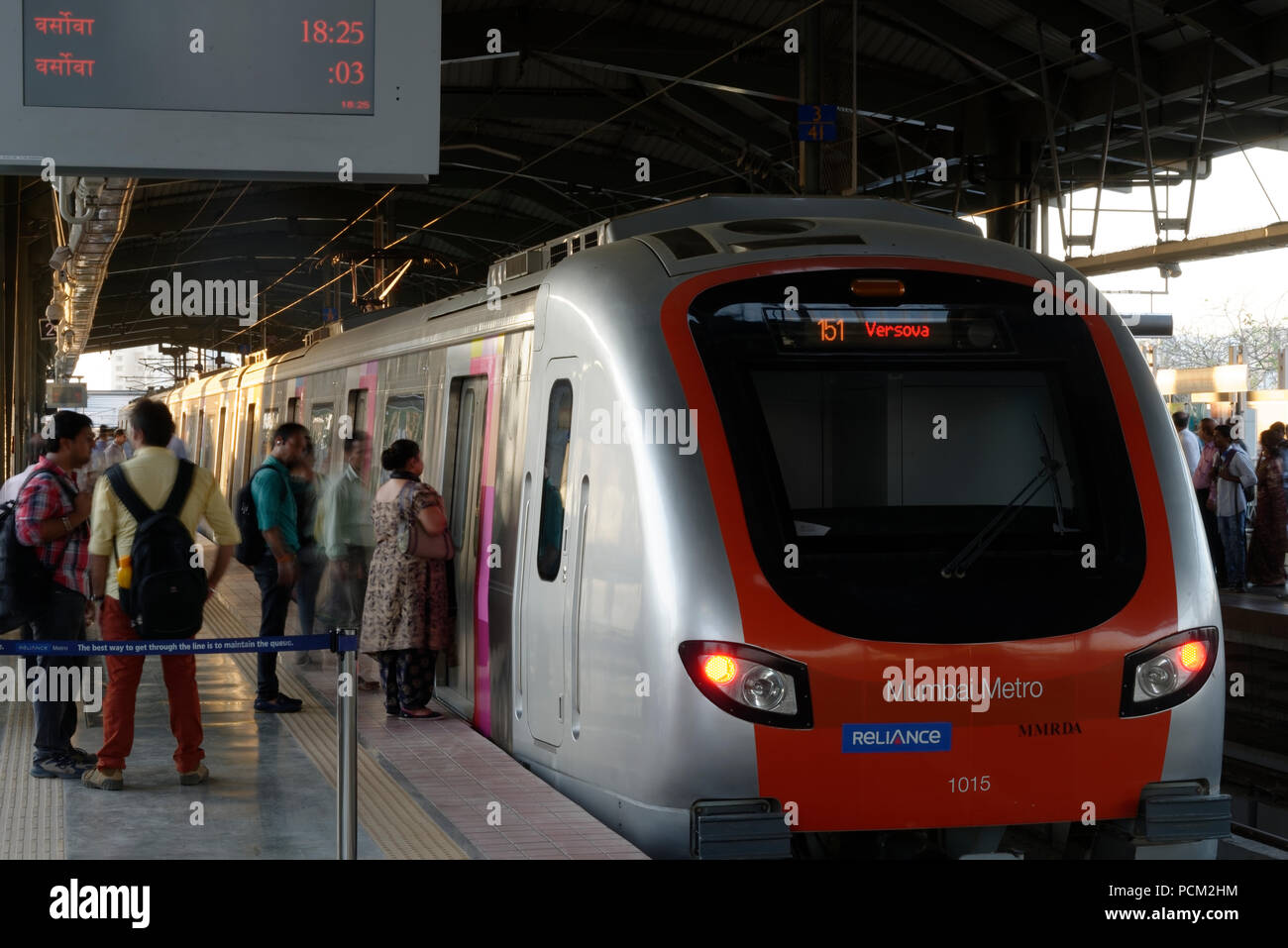 Mumbai Metro train. Comfortable, modern , fast, new & air conditioned ...