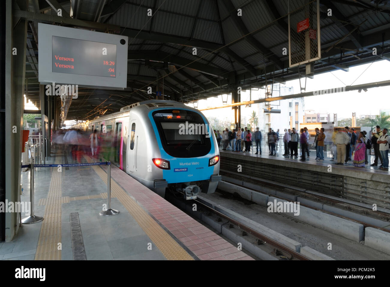 Mumbai Metro train. Comfortable, modern , fast, new & air conditioned ...