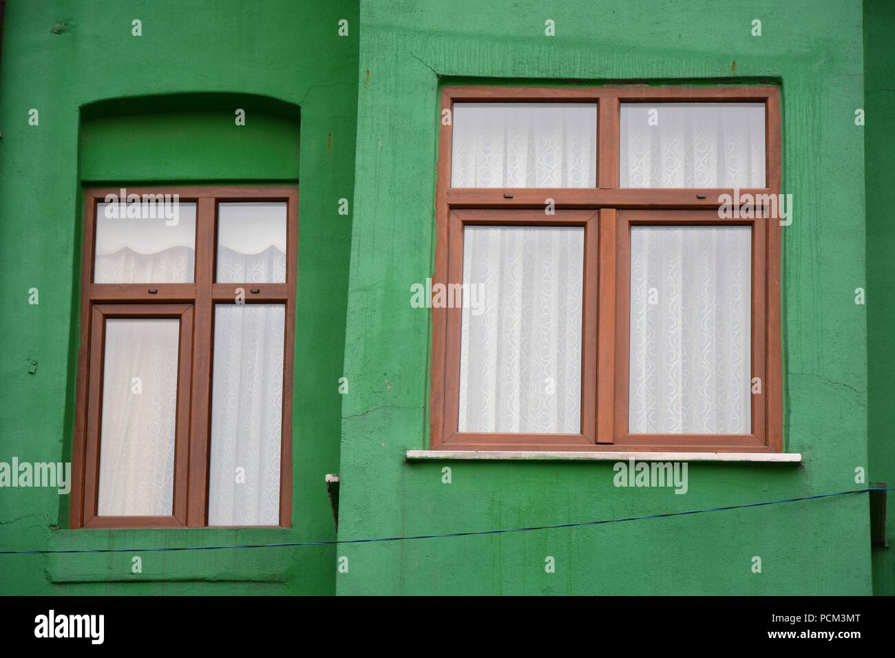 Colorful houses of Balat Stock Photo - Alamy