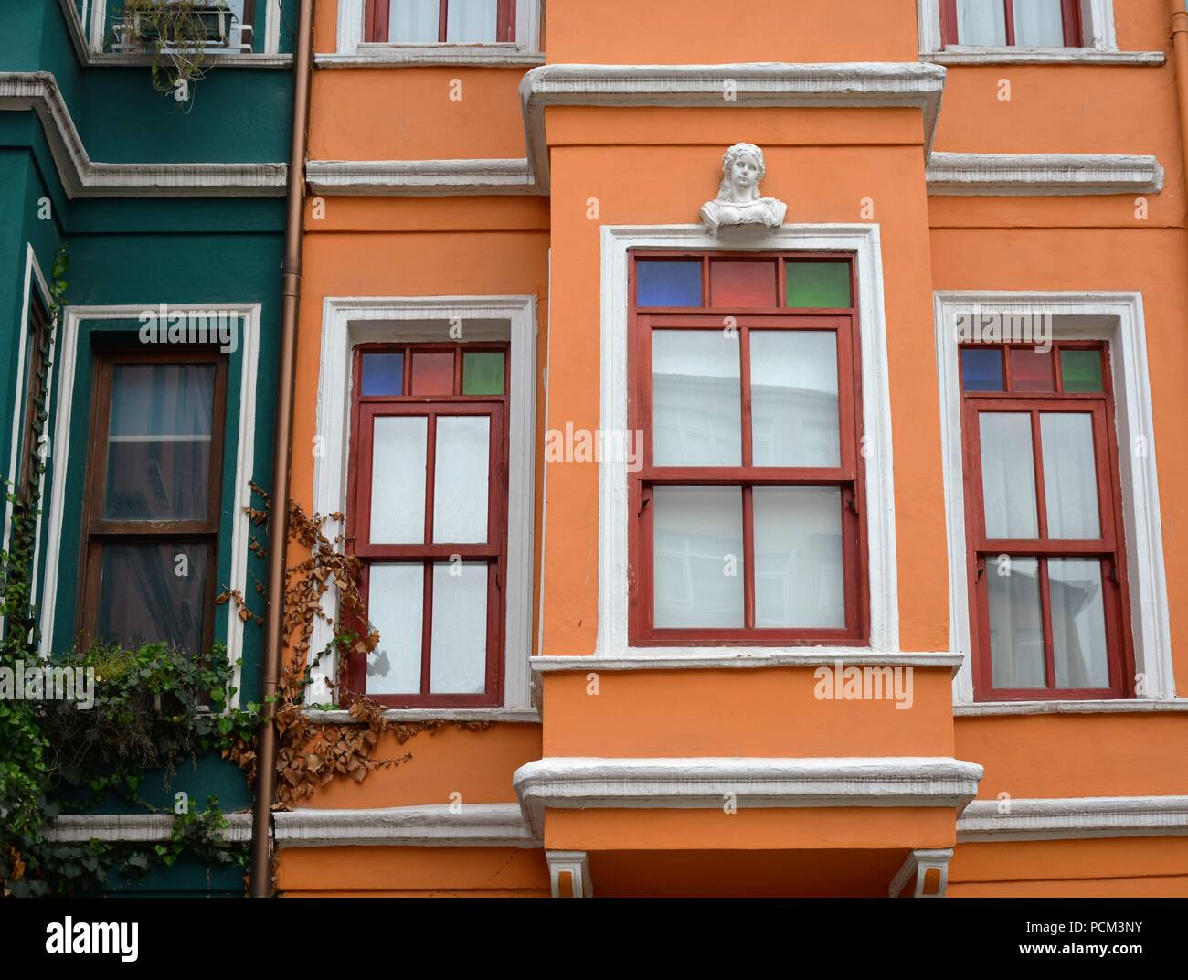 Colorful houses of Balat Stock Photo - Alamy
