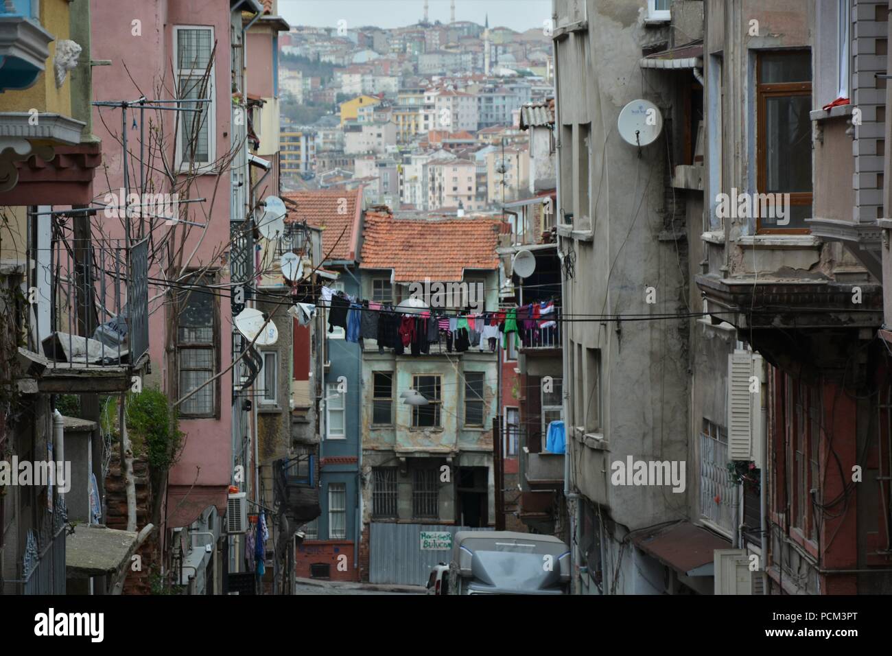 Colorful houses of Balat Stock Photo - Alamy