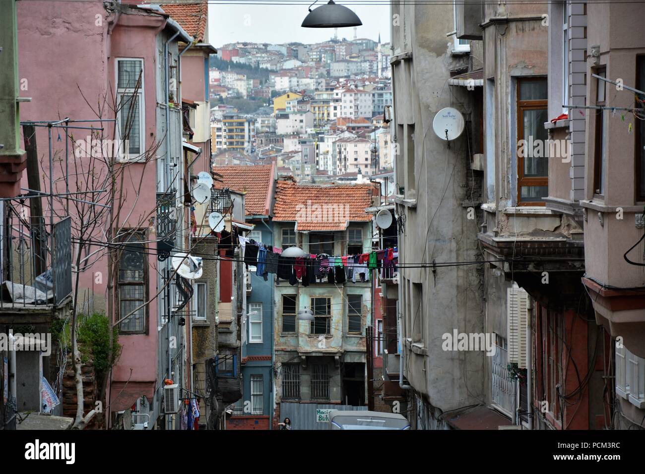 Colorful houses of Balat Stock Photo - Alamy