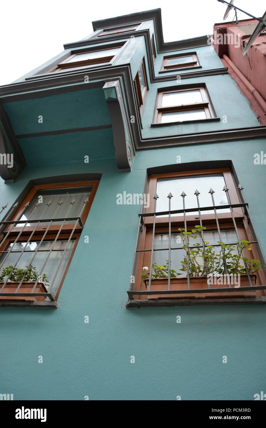 Colorful houses of Balat Stock Photo - Alamy