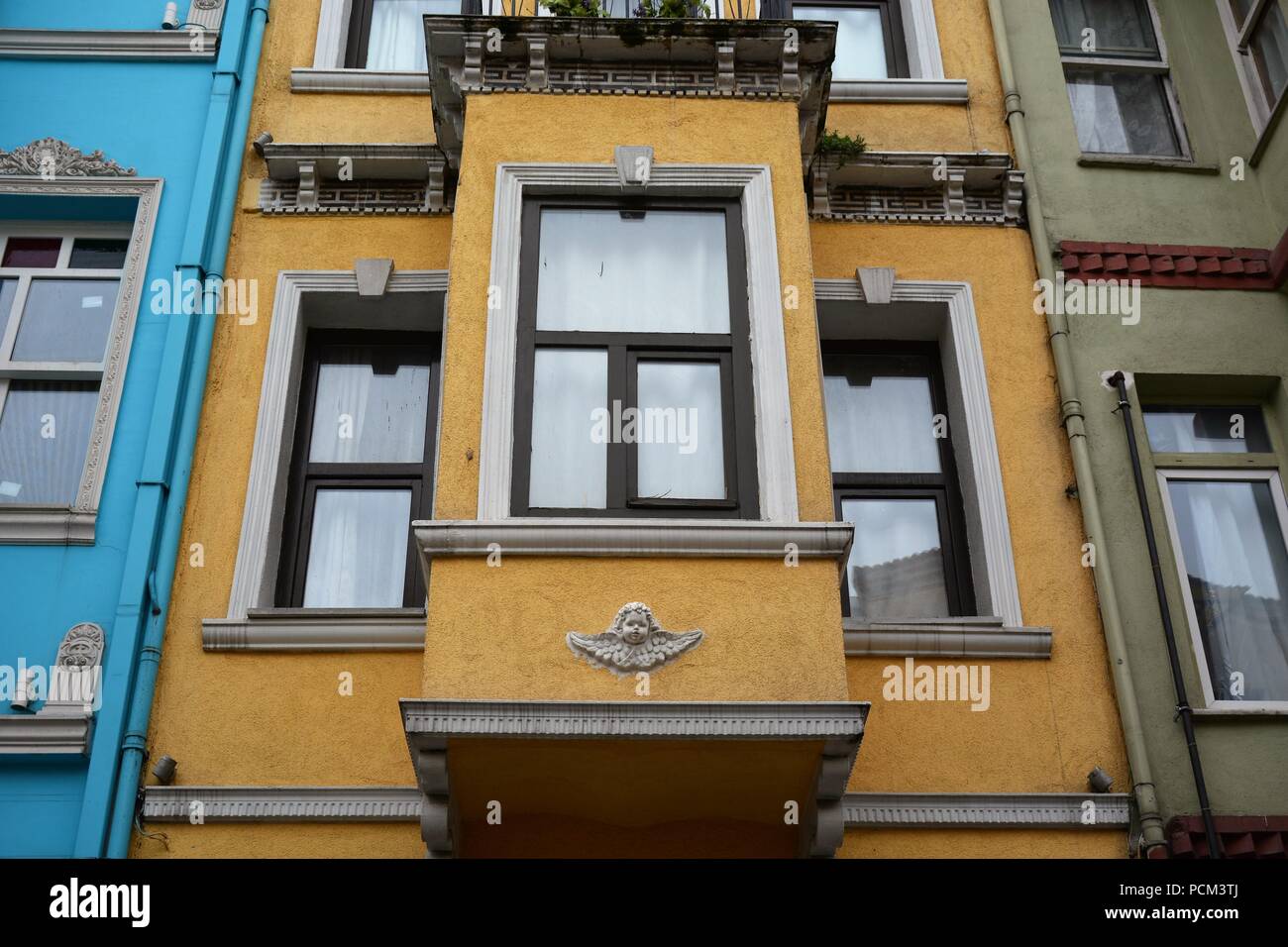Colorful houses of Balat Stock Photo - Alamy
