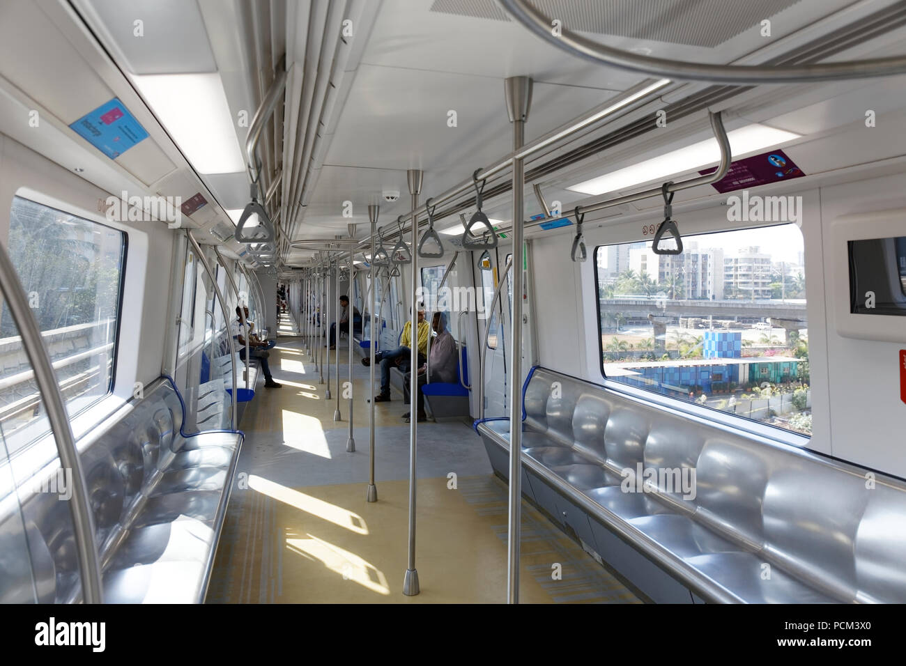 Mumbai Metro train. Comfortable, modern , fast, new & air conditioned ...