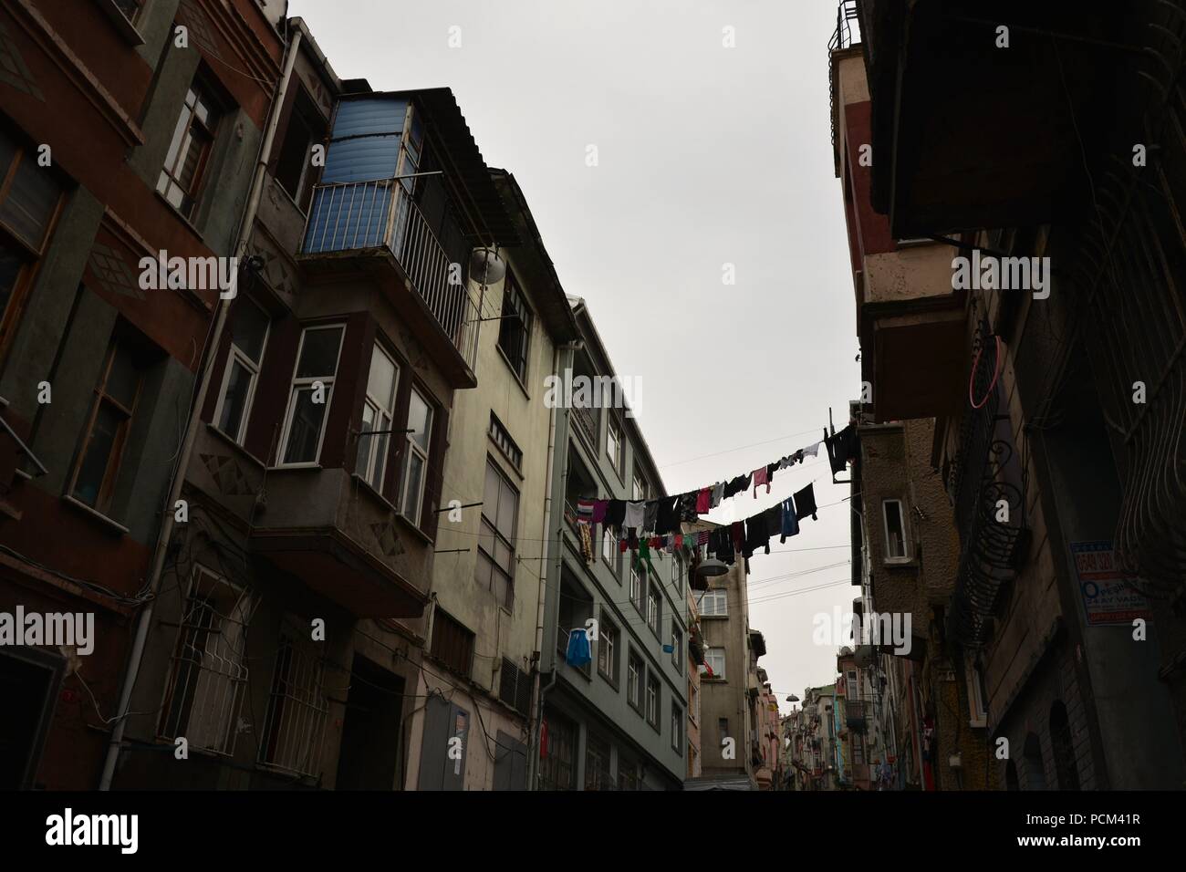 Colorful houses of Balat Stock Photo - Alamy