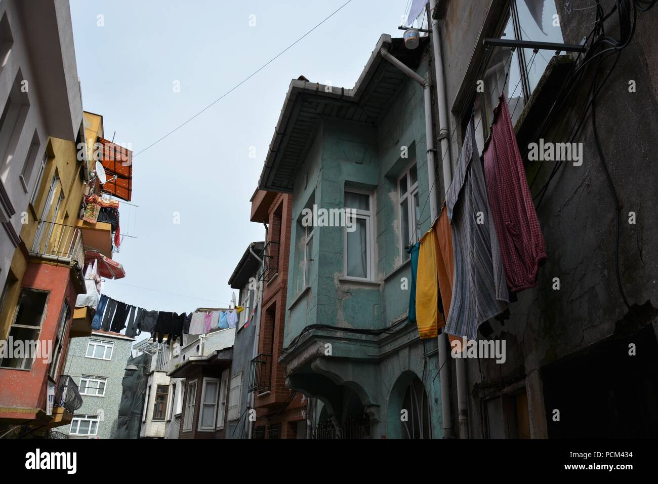 Colorful houses of Balat Stock Photo - Alamy
