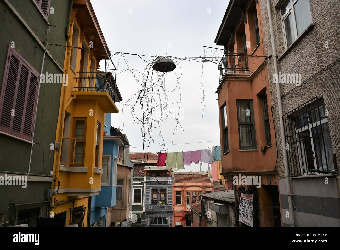 Colorful houses of Balat Stock Photo - Alamy