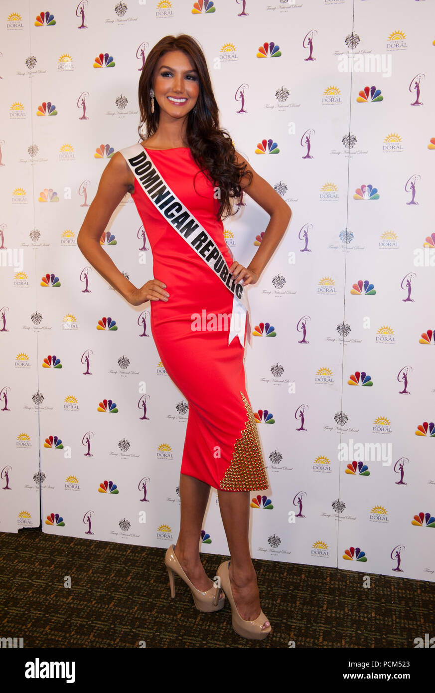 MIAMI, FL - JANUARY 20: Miss Dominican Republic Kimberly Castillo ...