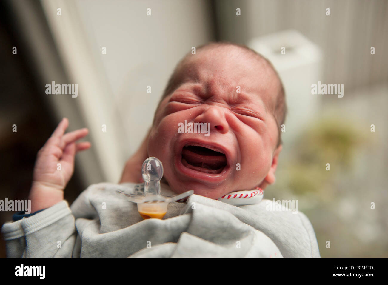 Illustration picture of a newborn baby crying (Heverlee, 28/01/2017 ...