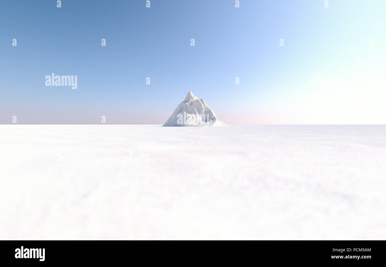 3D Render Mountain Scene Stock Photo - Alamy