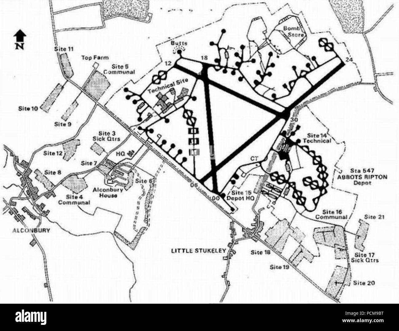 Alcon map ww2 Stock Photo - Alamy