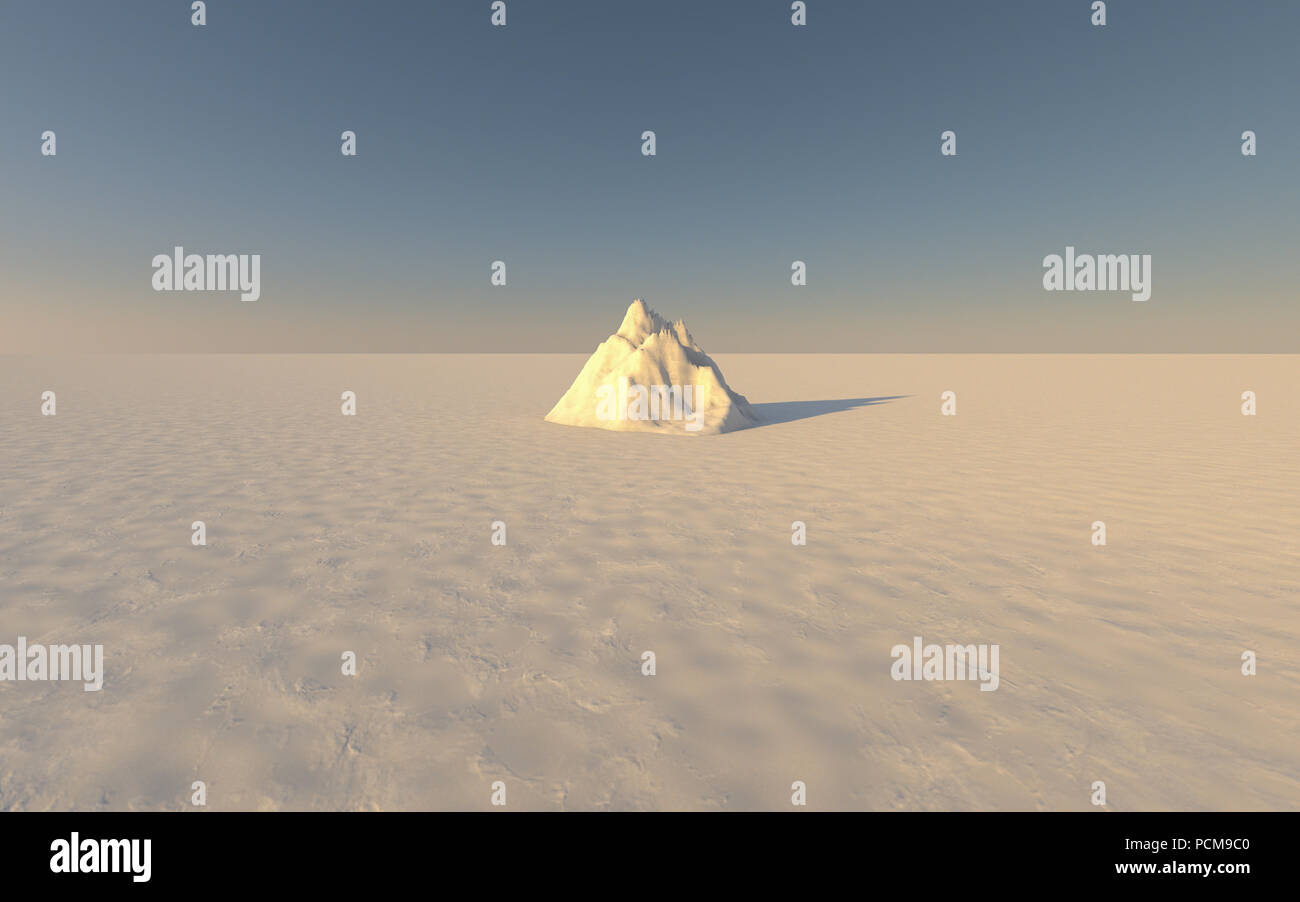 3D Render Mountain Scene Stock Photo - Alamy