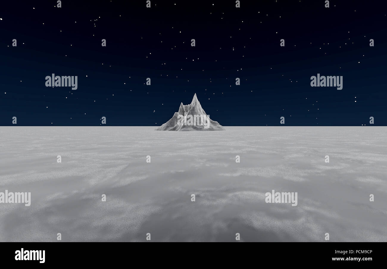 3D Render Mountain Scene Stock Photo - Alamy