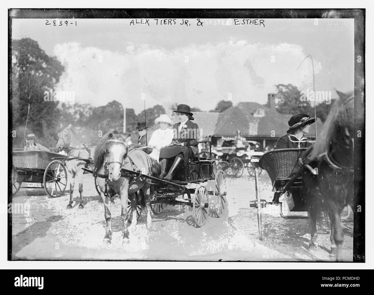 Alex Tiers Jr. and Esther Josephine Eliz. Jenks driving ‘Frills‘ Stock ...