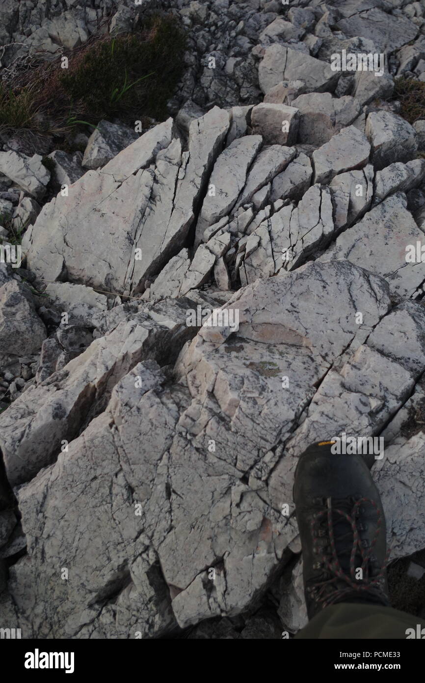 Hikers Book on Basal Quartzite geology. Beinn Eighe NNR, Torridon ...