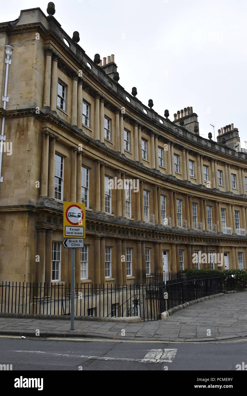 A view of Bath, Somerset, United Kingdom. Featuring the Roman Baths ...
