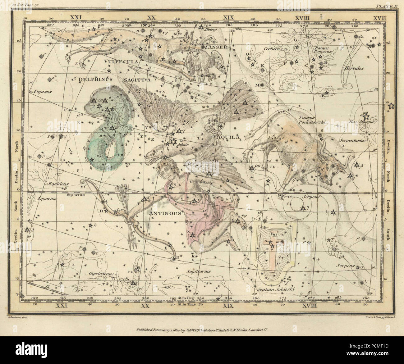 Alexander Jamieson Celestial Atlas-Plate 10 Stock Photo - Alamy