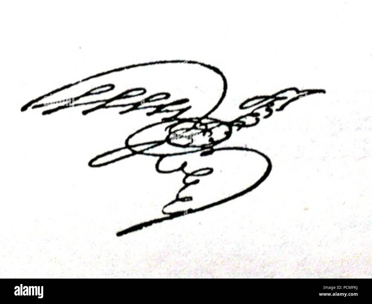 Alexander Pushkin Drawing from manuscript Stock Photo - Alamy