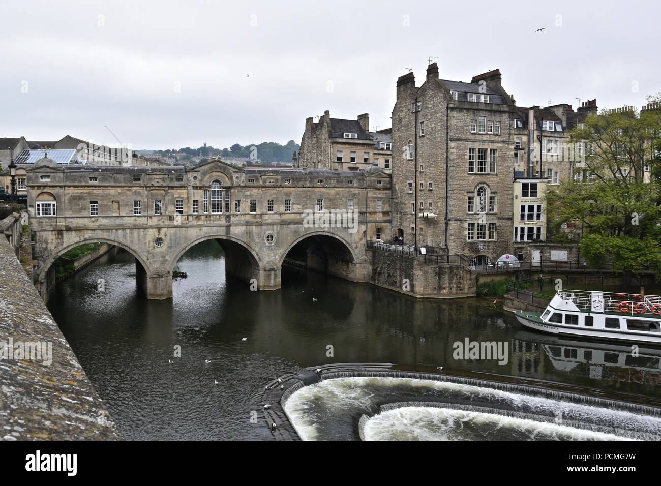 A view of Bath, Somerset, United Kingdom. Featuring the Roman Baths ...