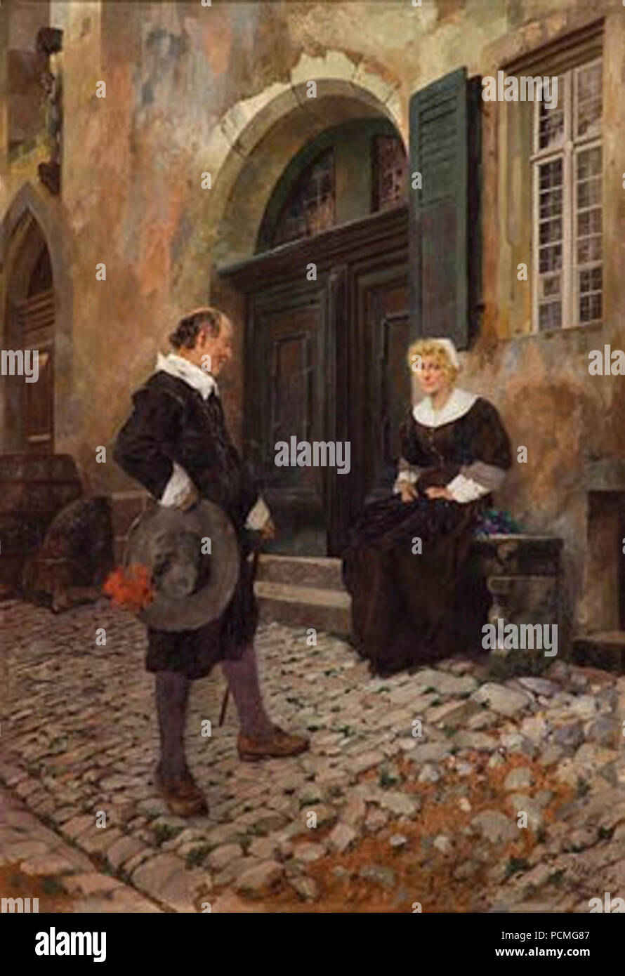 Alexander Marcks - The Flirtation Stock Photo - Alamy