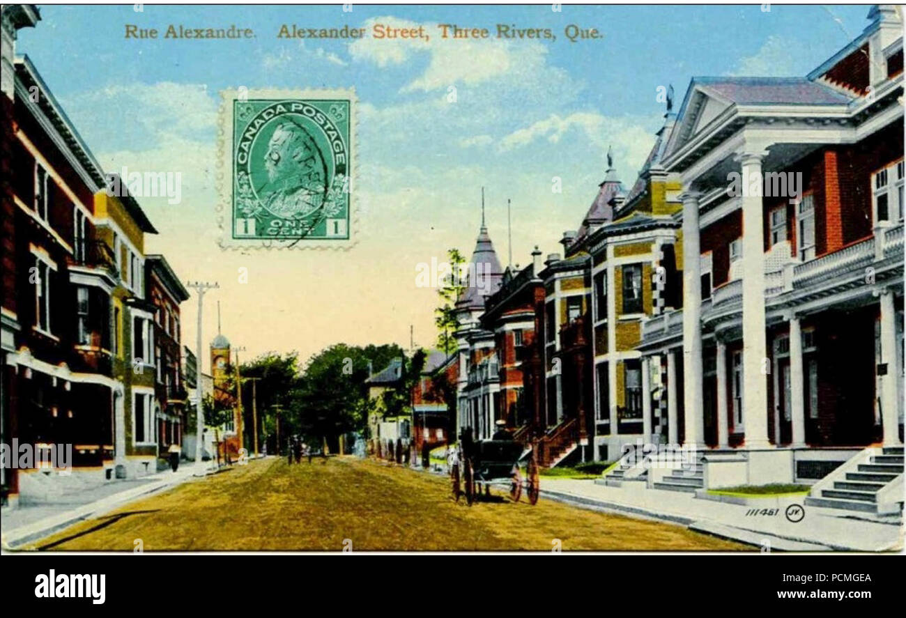 Alexander Street, Three Rivers, Que Stock Photo - Alamy