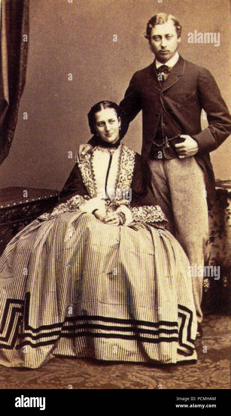 Alexandra of Denmark and Edward VII Stock Photo - Alamy