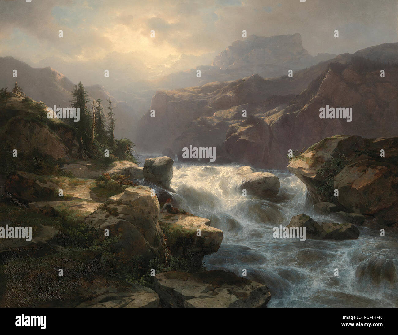 Waterval van de handeck aan de grimsel hi-res stock photography and ...