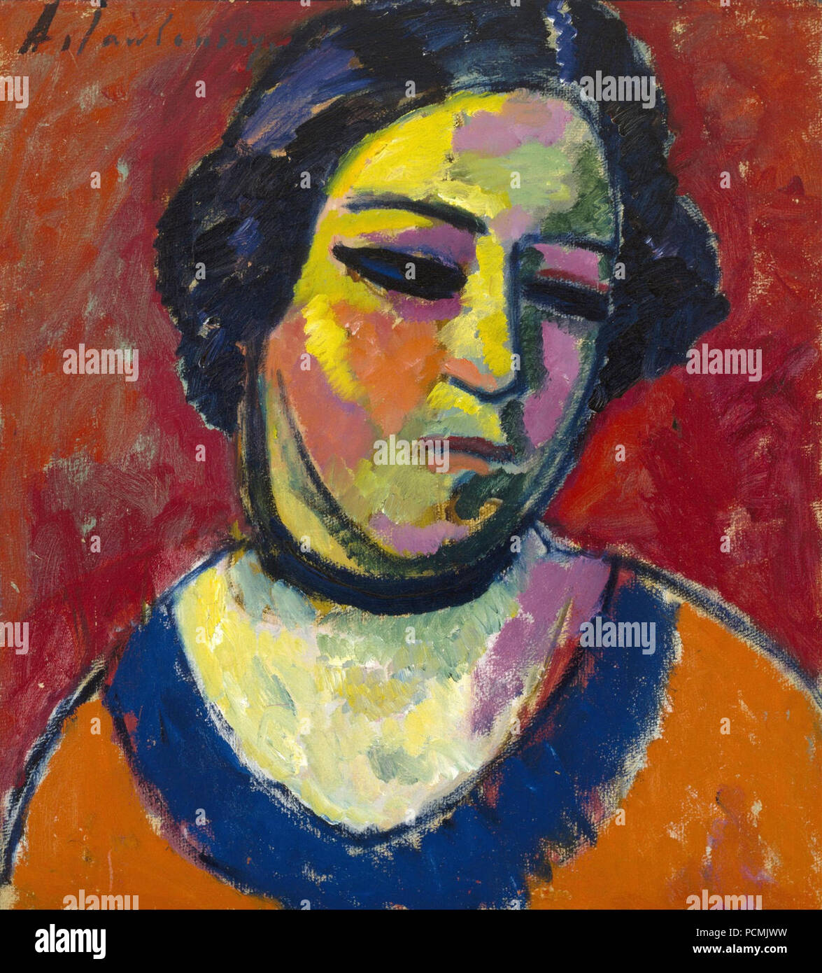 Alexei von Jawlensky - Portrait of a Woman Stock Photo - Alamy