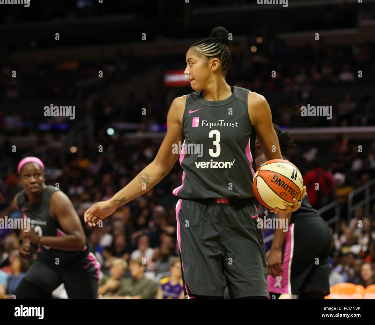 Los Angeles Sparks forward Candace Parker #3 during the Minnesota Lynx ...