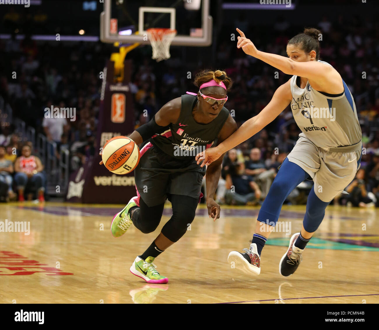 Los Angeles Sparks forward Essence Carson #17 during the Minnesota Lynx ...