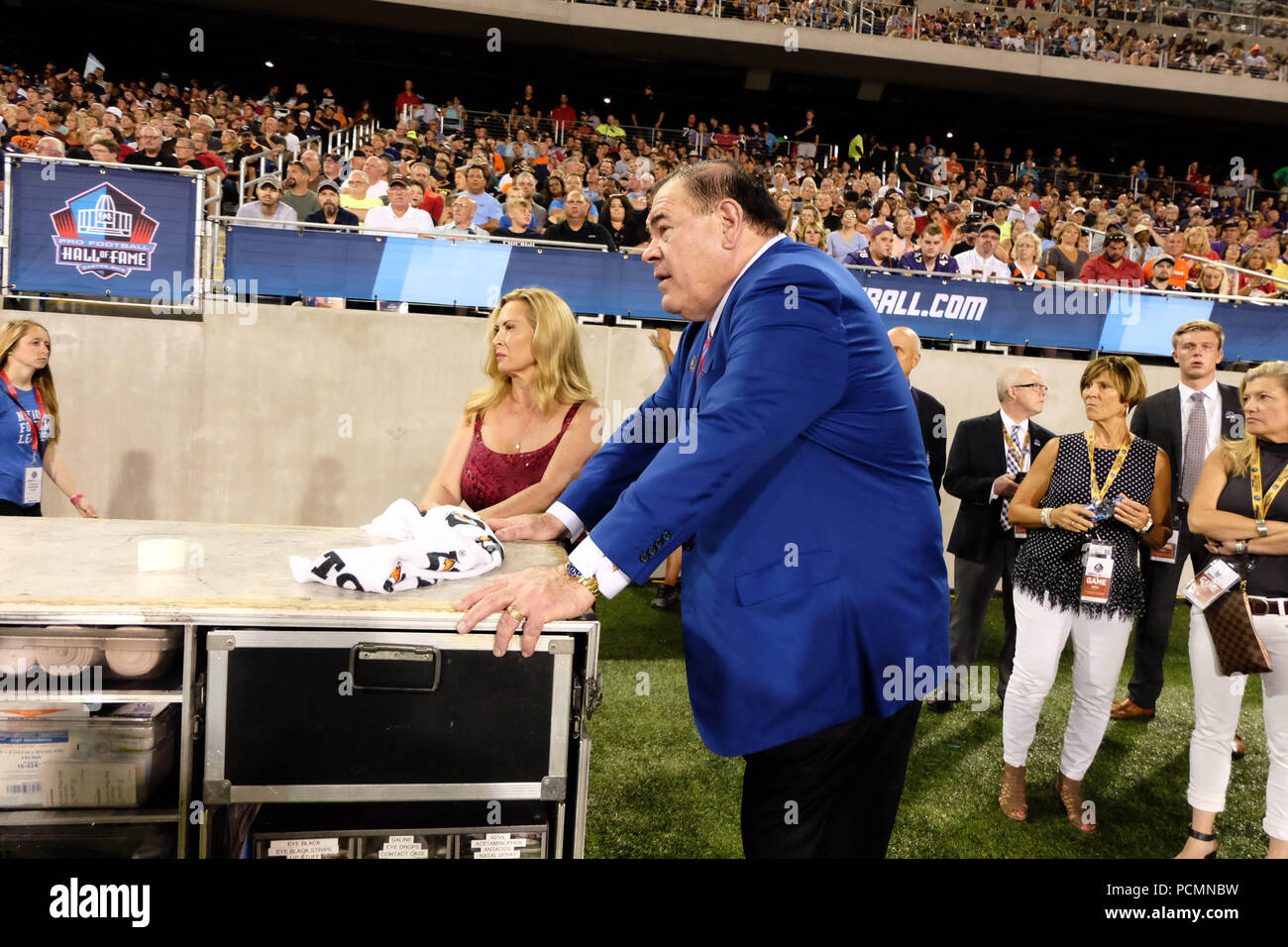 August 2nd, 2018: HOF President David Baker and is wife during the ...