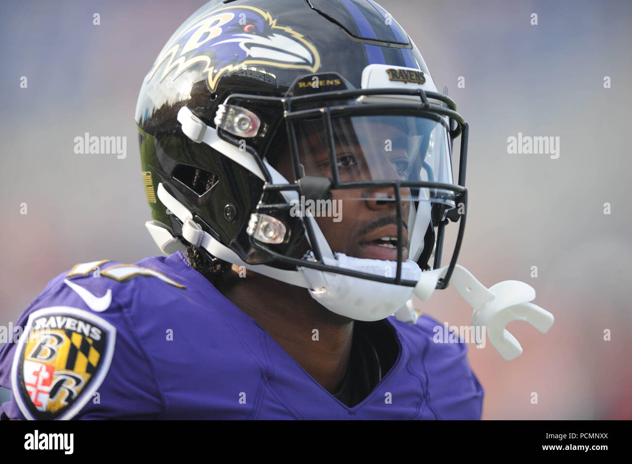 August 2nd, 2018: Ravens #17 Jordan Lasley during the Chicago Bears vs ...