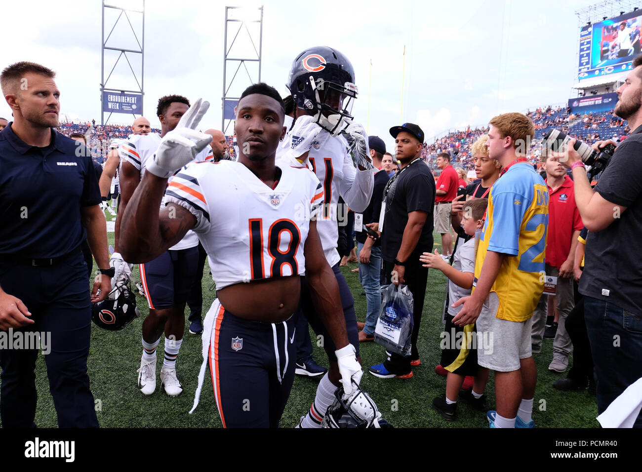August 2nd, 2018: Bears #18 Taylor Gabriel during the Chicago Bears vs ...