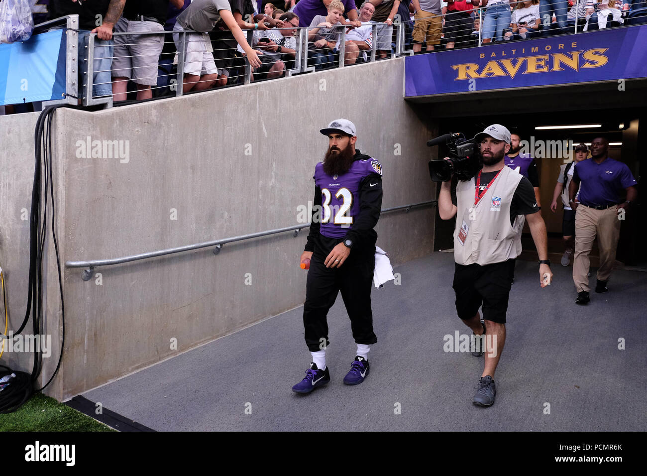 August 2nd, 2018: Ravens #32 Eric Weddle during the Chicago Bears vs ...