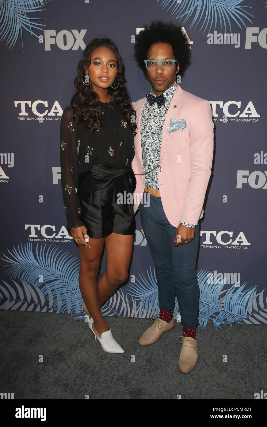West Hollywood, USA. 2nd Aug, 2018. Chandler Kinney, Jonathan Fernandez ...