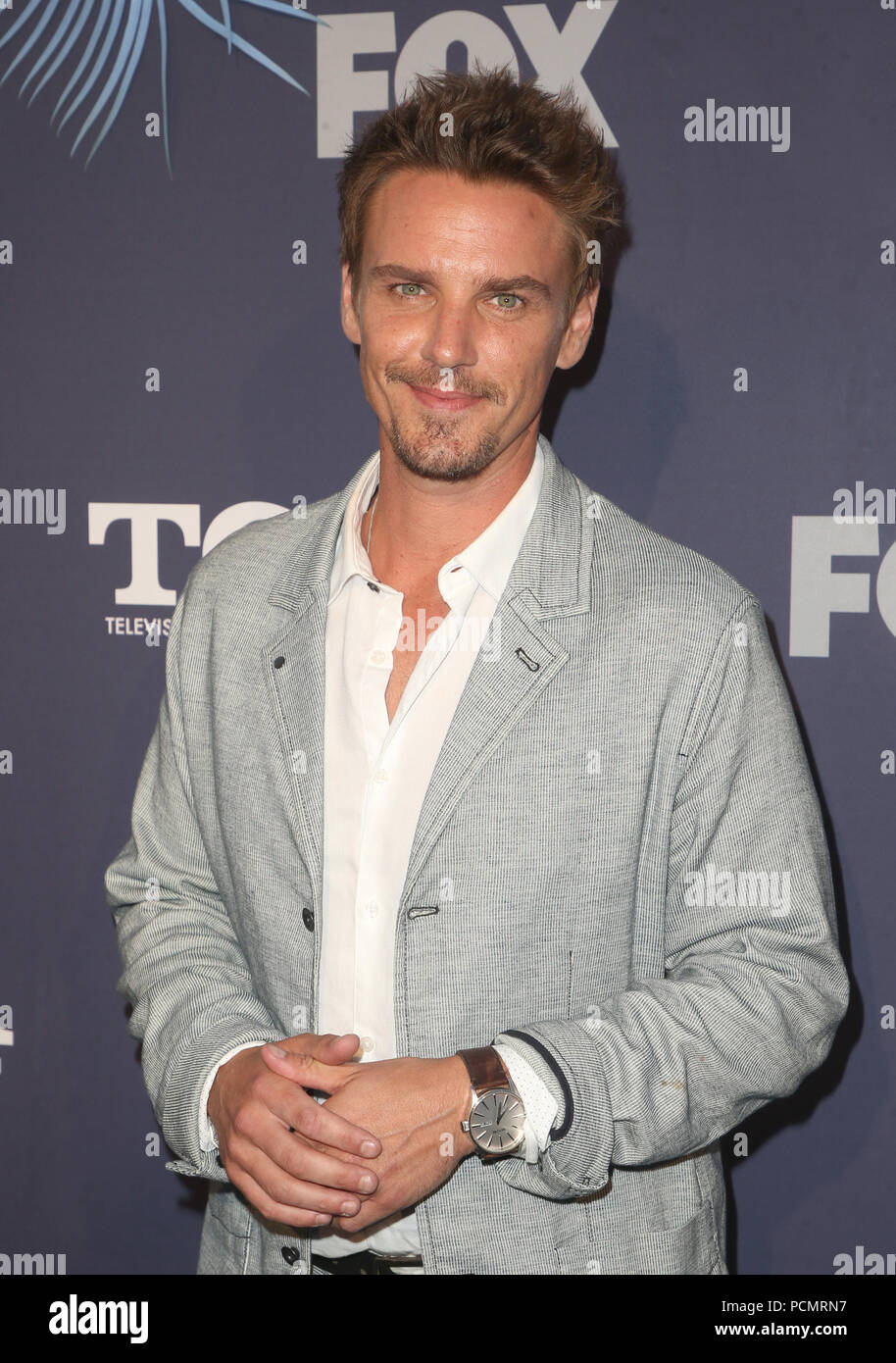 West Hollywood, USA. 2nd Aug, 2018. Riley Smith, at the FOX Summer TCA ...
