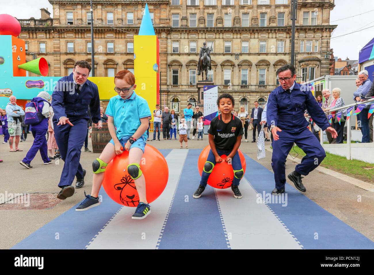 Children space hopper leisure playing High Resolution Stock Photography ...
